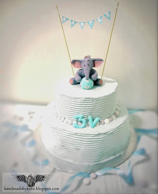 Heffalump birthday cake - Möhköfanttisyntymäpäiväkakku