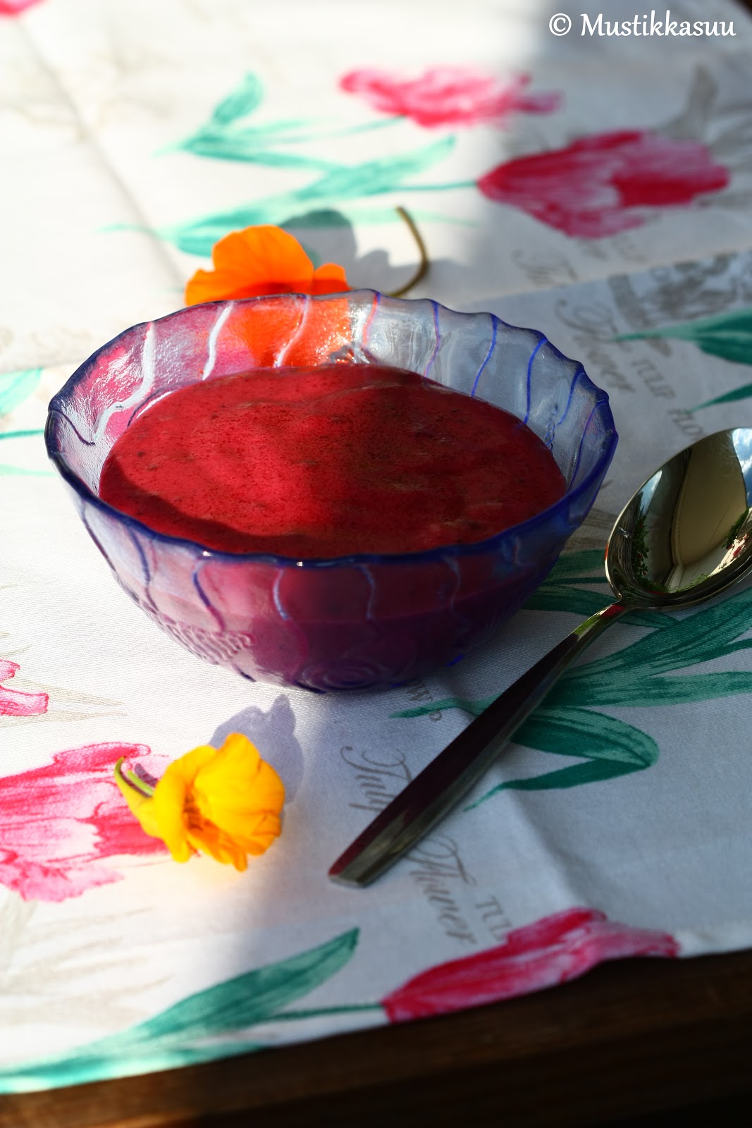 Vatkattu marjapuuro (vispipuuro) herukoista