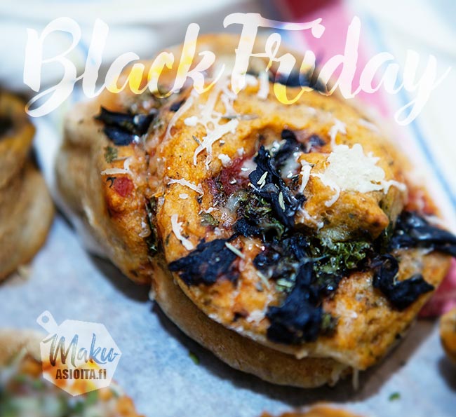 Mustatorvisieni-pinaatti-lehtikaalipyörteet